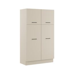 Tchibo - Seitenschrankmodul mit Schuhablage - 120x56x206cm - schwarz - Holz / Metall / Kunststoff