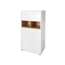 Tchibo - Highboard mit Details in Eichendekor - 60x40x112cm - braun - Holz