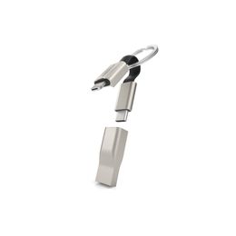 Tchibo - Vonm&auml;hlen &raquo;High Five Signature&laquo; 5-in-1-Ladekabel - silber