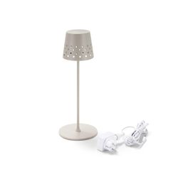 Tchibo - LED-Akku-Tischleuchte aus Metall - creme