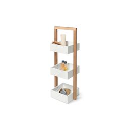 Tchibo - Standregal mit 3 Stauraum-K&auml;sten - 28,5x23x78cm - braun - Holz / Eichenholz
