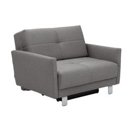 Max Winzer -Schlafsessel &raquo;Vincent 100&laquo; - 120x110x91cm - silber - Polyester / Metall / Fichtenholz