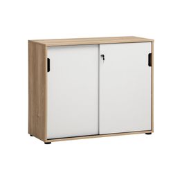 Tchibo - Aktenschrank &raquo;Emmik&laquo; - 100x41x83,5cm - schwarz - Holz / Kunststoff / Metall