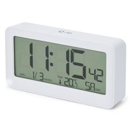 Tchibo - LCD-Funkwecker - wei&szlig;
