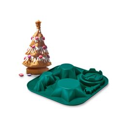 Tchibo - Silikonbackform &raquo;Weihnachtsbaum&laquo; - gr&uuml;n