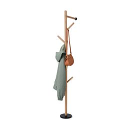 Tchibo - Kleiderst&auml;nder zur Wandbefestigung - 20x43,8x175cm - schwarz - Rubberwood-Holz / Holz