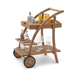 Tchibo - Barwagen mit abnehmbarem Tablett - 53x64,5x79cm - braun - Akazienholz / Stahl / Polypropylen