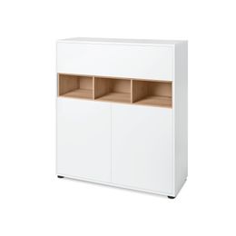 Tchibo - Highboard mit Details in Eichendekor - 100x40x112cm - braun - Holz