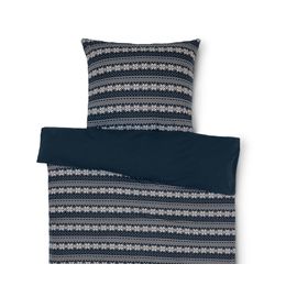 Tchibo - Winterjersey-Bettw&auml;sche - wei&szlig;