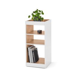 Tchibo - Regal mit versteckten Rollen - 38x38x83,5cm - braun - Holz