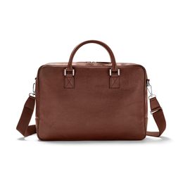 Tchibo - Leder-Aktentasche &raquo;Goldpfeil&laquo; - braun