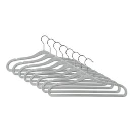 Tchibo - 8 extraschmale Kleiderb&uuml;gel - silber