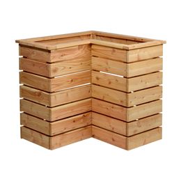 Tchibo - Eckhochbeet &raquo;Douglasie&laquo; - 78x78x73cm - braun - Glas / Vlies / Kunststoff