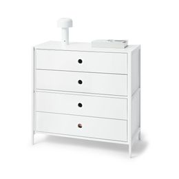 Tchibo - Kommode &raquo;Klaar&laquo; mit 4 Schubladen - 80x40x76,8cm - wei&szlig; - Stahl