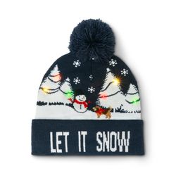 Tchibo - LED-Strickm&uuml;tze - dunkelblau