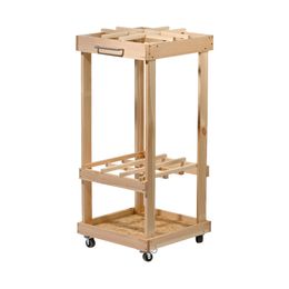 Tchibo - Rollbarer Ger&auml;test&auml;nder - 38x38x86cm - naturfarben - Holz
