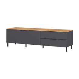 Tchibo - Lowboard &raquo;California&laquo; - 164x47x47cm - schwarz - Holz / Metall