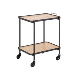 Tchibo - Servierwagen - 56x40x68,5cm - schwarz - Holz / Metall