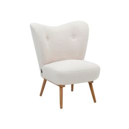 Tchibo - Teddysessel &raquo;Jack&laquo; - 74x72x90cm - wei&szlig; - Polyester / Holz / Buchenholz
