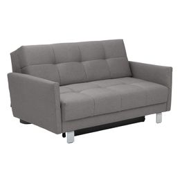 Tchibo - Schlafsofa &raquo;Vincent 140&laquo; - 160x110x91cm - silber - Polyester / Metall / Fichtenholz