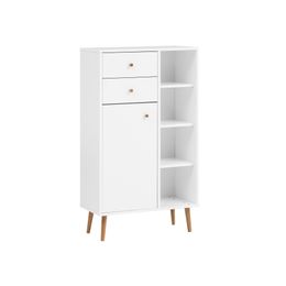 Tchibo - Schuhschrank Nordic &raquo;Jonte&laquo; - 67x33x119cm - braun - Holz / Eichenholz / Metall