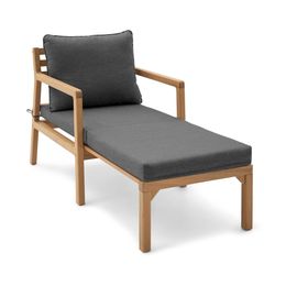 Tchibo - Ausziehbarer Gartensessel - 64,6x80,5x90cm - anthrazit - Eukalyptus-Massivholz / Polyester / Polyurethan