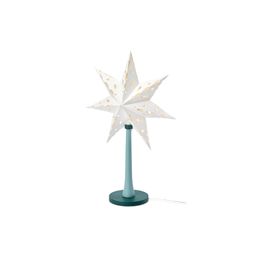 Tchibo - LED-Papierstern mit Holzfu&szlig; - dunkelgr&uuml;n