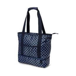 Tchibo - Strandtasche mit Alloverprint - dunkelblau