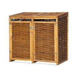 Tchibo - M&uuml;lltonnenbox - 137x83x132cm - braun -