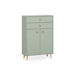 Tchibo - Kommode &raquo;Bjarne&laquo; - 77x33x113,5cm - braun - Holz / Eichenholz / Metall