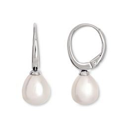 Tchibo - 925 Silber Creolen mit S&uuml;&szlig;wasserzuchtperle - silber