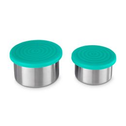 Tchibo - 2 Snackdosen - silber