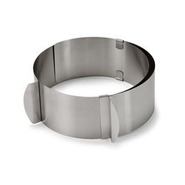 Tchibo - Edelstahl-Tortenring - silber