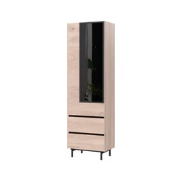 Tchibo - Vitrine &raquo;Cantoria&laquo; - 63x40x206cm - schwarz - Holz / Glas / Metall