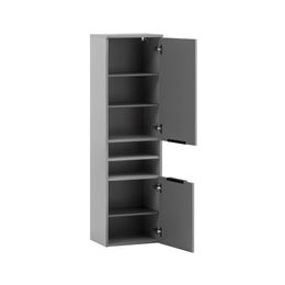 Tchibo - Hochschrank &raquo;Alessio&laquo; - 40,5x32x138,5cm - schwarz - Holz / Metall
