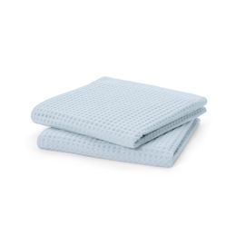 Tchibo - 2 Premium Handt&uuml;cher Waffelpiqu&eacute;m - blau