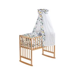 Tchibo - Schardt Multifunktionswiege - 95x50x75cm - braun - Buchenholz / Schaumstoff / Baumwolle