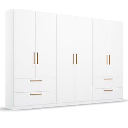 Rauch Dreht&uuml;renschrank "Skandi" 6-t&uuml;rig mit vier Schubladen - 271x54x210cm - braun - Holz