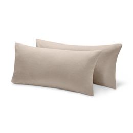 Tchibo - 2 Jersey-Kopfkissenbez&uuml;ge - taupe