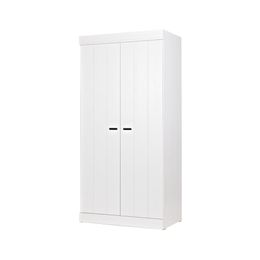 Tchibo - Woood Streifent&uuml;rschrank &raquo;Connect&laquo; - 94x53x195cm - wei&szlig; - Holz / Holz