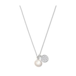 Tchibo - 925 Silber Kette mit Anh&auml;nger und Muschelkernperle - silber