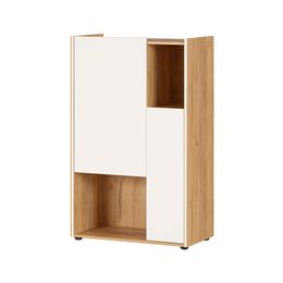Tchibo - Aktenschrank &raquo;Indianapolis&laquo; - 76x40x121cm - braun - Holz / Acryl / Papier