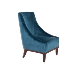 Tchibo - Sessel &raquo;Lis&laquo; - 67x78x96cm - petrol - Polyester / Holz / Buchenholz