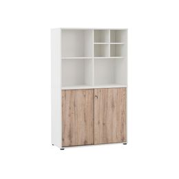 Tchibo - 3-teiliges B&uuml;rom&ouml;bel-Set &raquo;Serie 400&laquo; - 100,1x41x83,6cm - silber - Holz / Holz / Metall