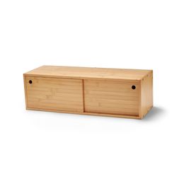 Tchibo - Wandregal mit Schiebet&uuml;ren - 64,5x23,5x20cm - naturfarben - Bambusholz
