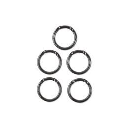 Tchibo - 5 Karabinerhaken - silber