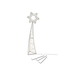 Tchibo - LED-Sternschnuppe - schwarz