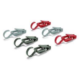 Tchibo - 6 Outdoor-Clips - mintgr&uuml;n