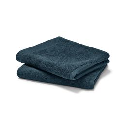 Tchibo - 2 Frottier-Handt&uuml;cher - blau