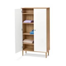 Tchibo - Schrank &raquo;Bekeson&laquo; - 90x40x165cm - schwarz - Echtholzfurnier / Holz / Eichenholz